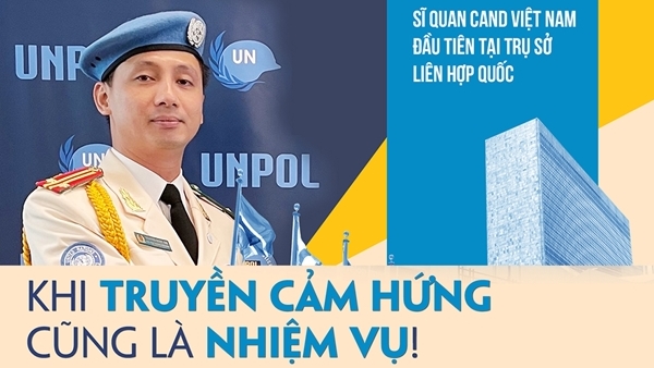 Sĩ Quan Cand Việt Nam đầu Tiên Tại Trụ Sở Liên Hợp Quốc Khi Truyền Cảm Hứng Cũng Là Nhiệm Vụ