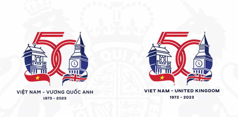 Logo to celebrate 50th anniversary of UK-Vietnam diplomatic ties unveiled - Public Security News